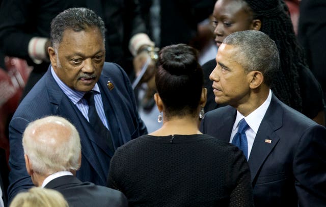 Obamas hail ‘true giant’ as they credit Jesse Jackson for their success
