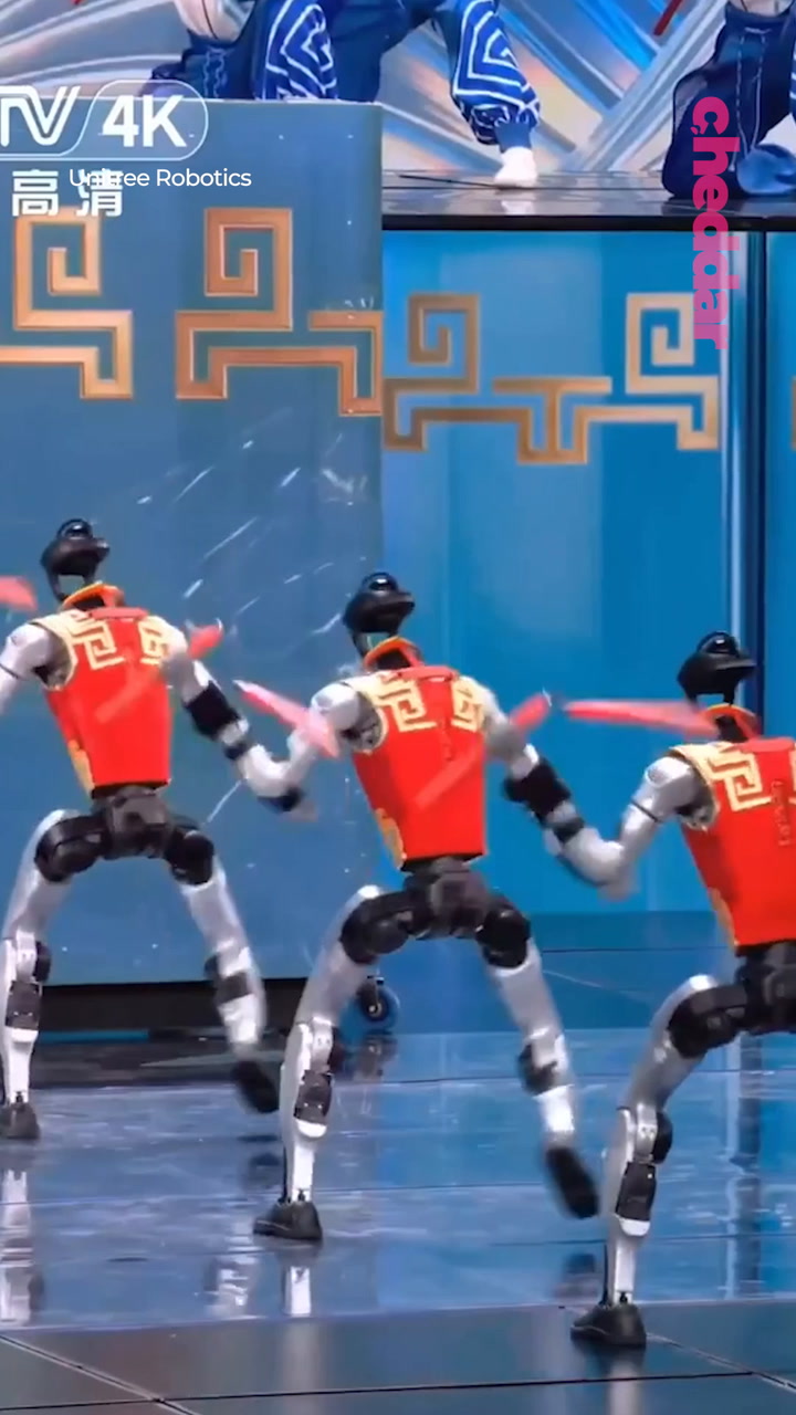 Unitree robots' spectacular Chinese New Year stunt show