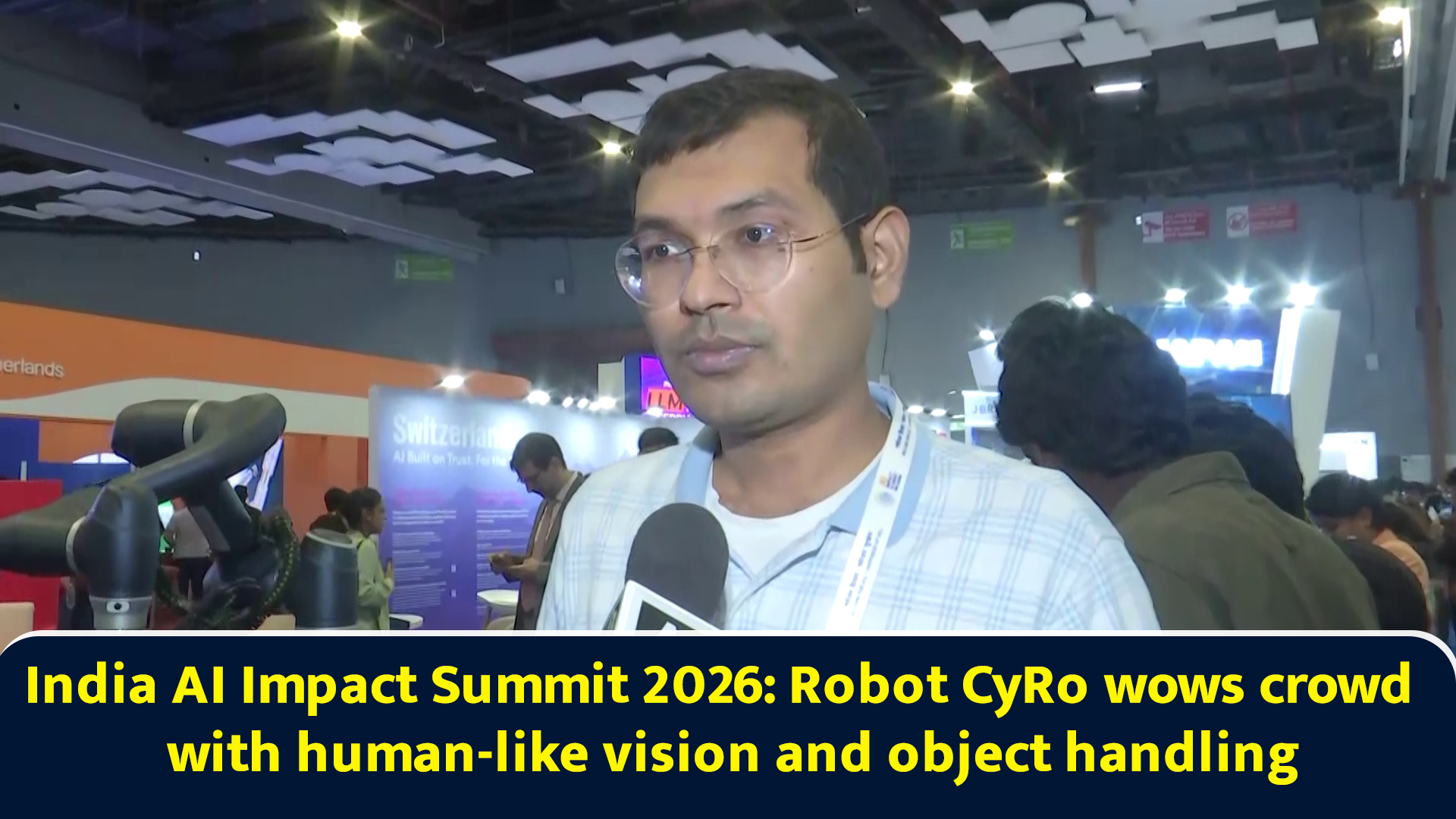 India AI Impact Summit 2026: Robot CyRo wows crowd with human-like ...