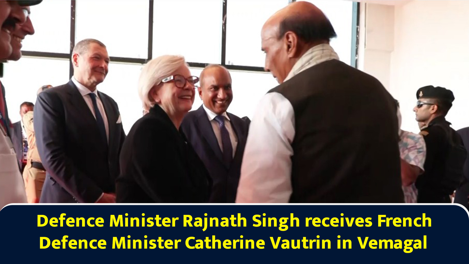 Defence Minister Rajnath Singh receives French Defence Minister ...