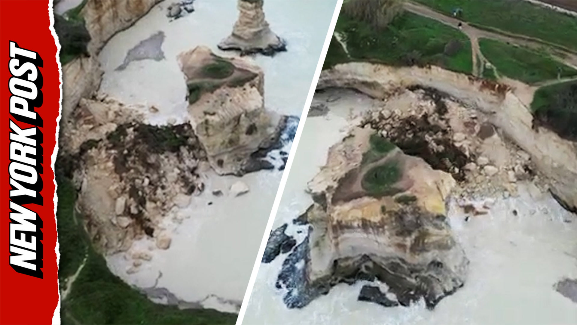 Italy's famous 'Lovers' Arch' collapses on Valentine's Day after heavy ...