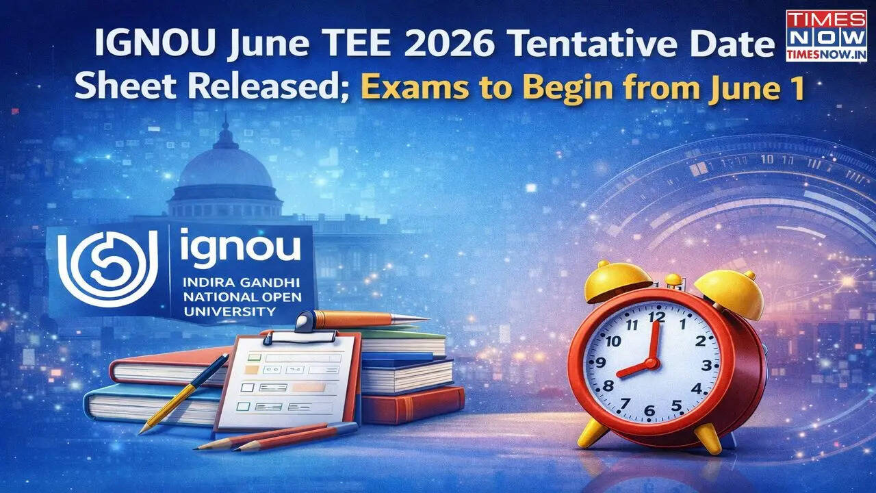 IGNOU June TEE 2026 tentative date sheet released; exams to begin from ...