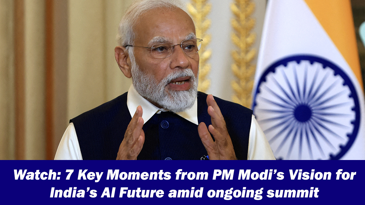 Watch: 7 key moments from PM Modi’s vision for India’s AI future amid ...