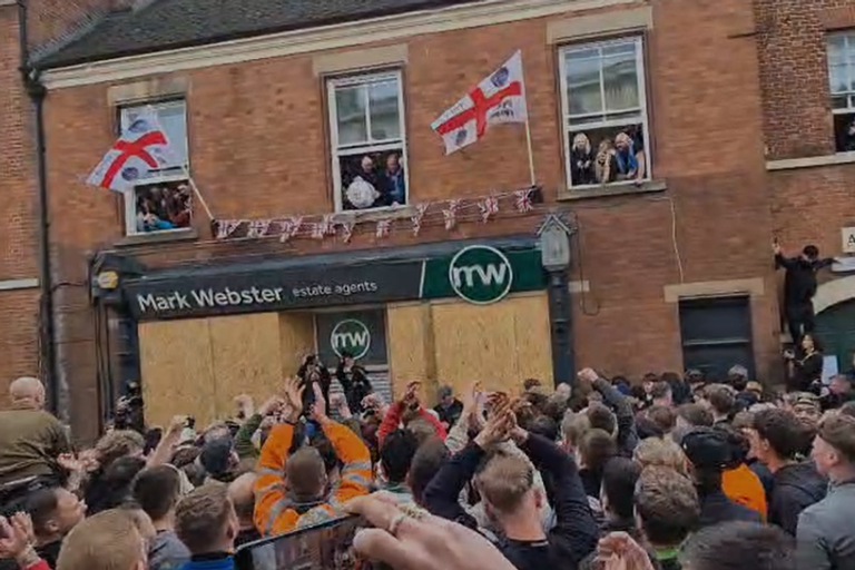 Moment Atherstone Ball Game 2026 gets underway as crowds cheer