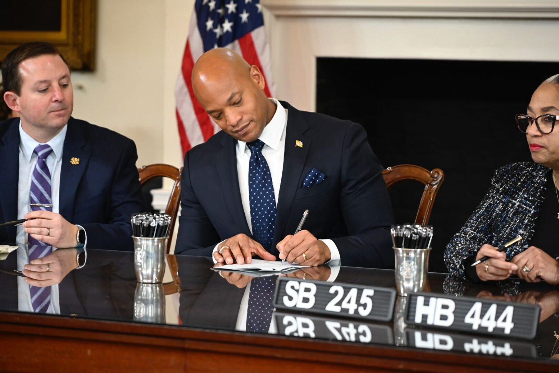 Maryland Gov. Wes Moore signs ban on local ICE deal, first bill out of ...