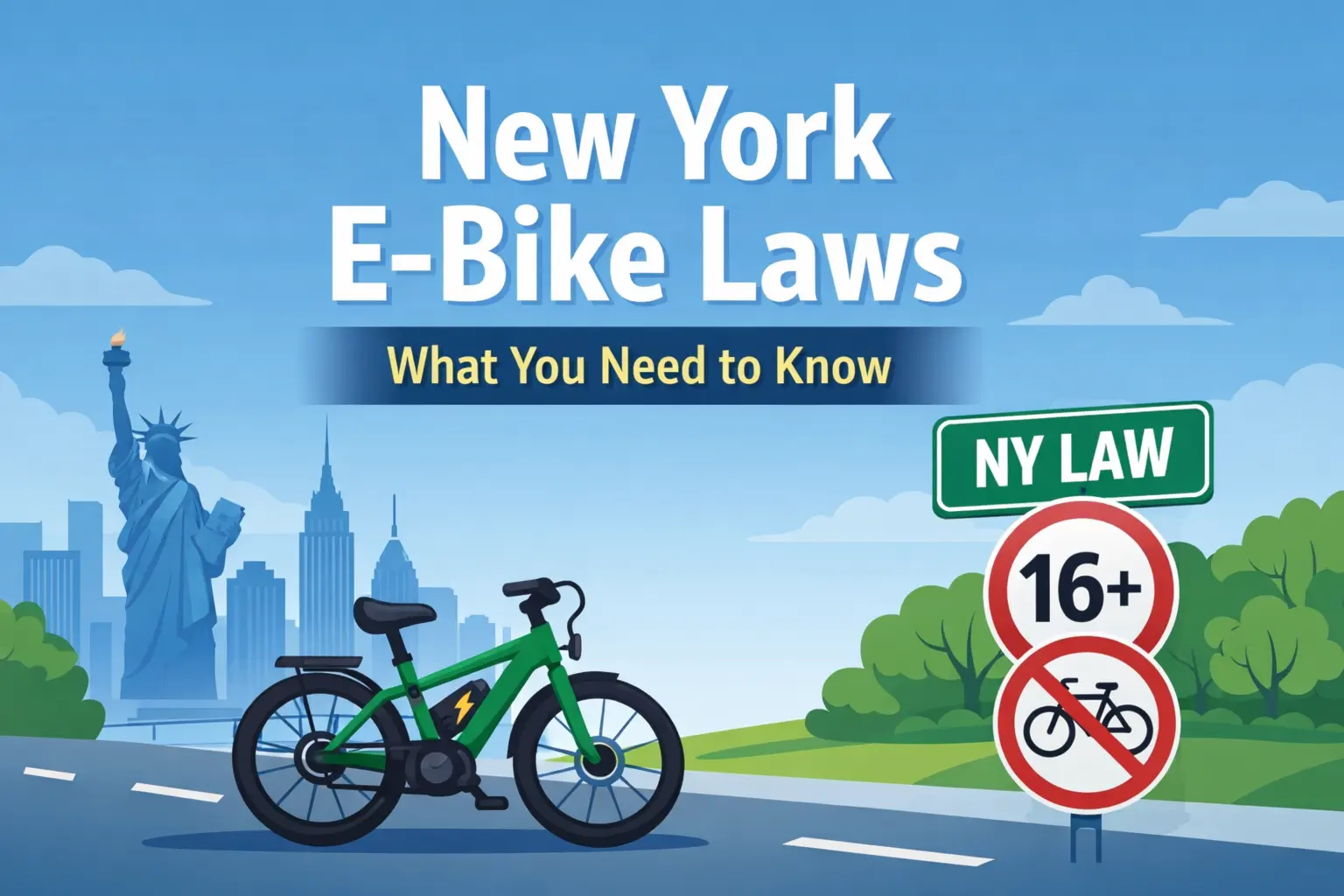 New York e-bike laws 2026: Speed limits, classes, helmet rules