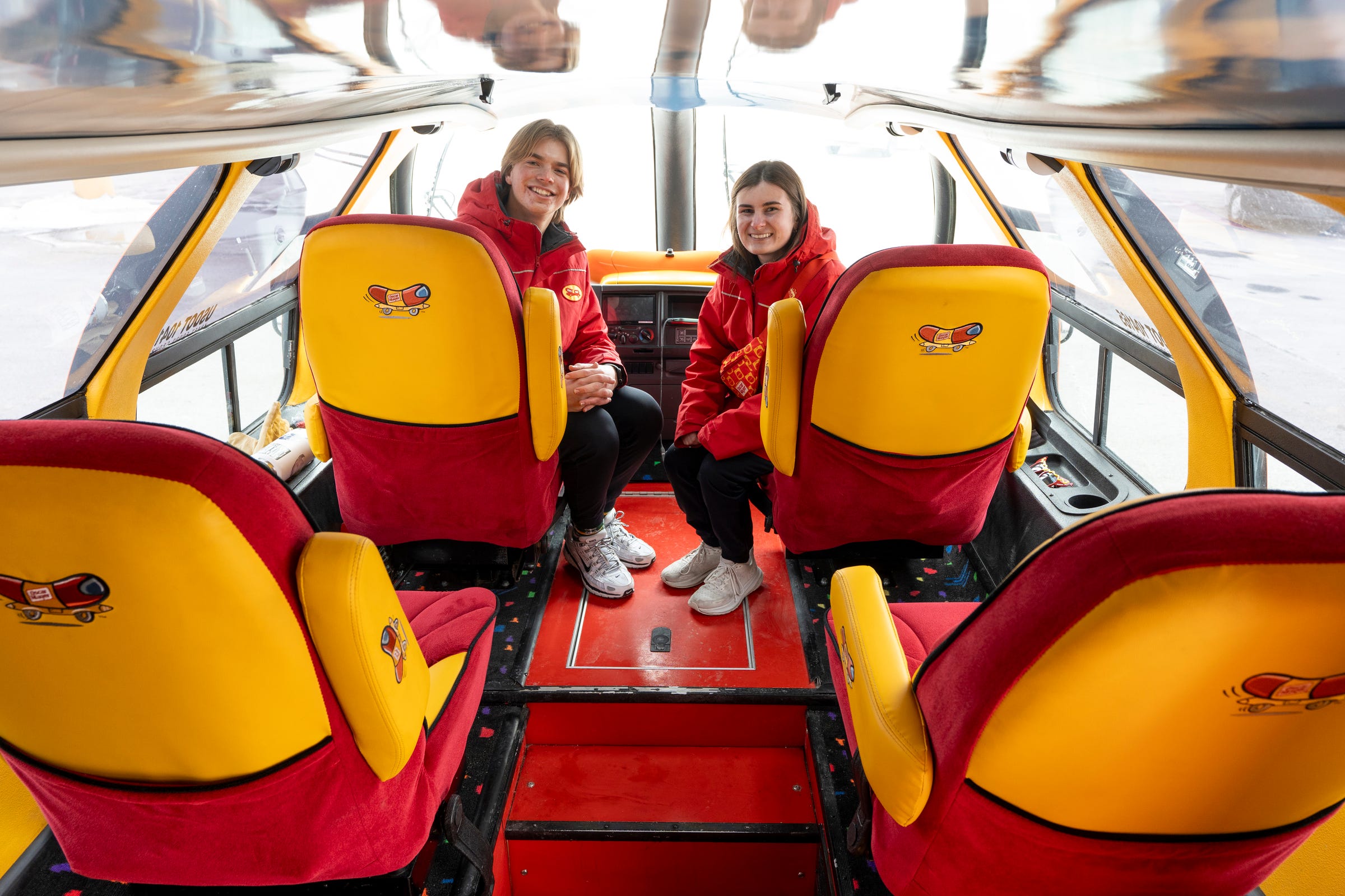Inside a ride in iconic Oscar Mayer Wienermobile as it tours Detroit