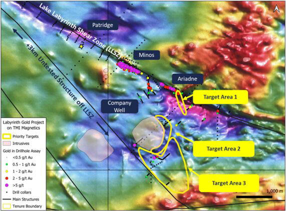 Indiana reveals three new priority gold targets at Minos