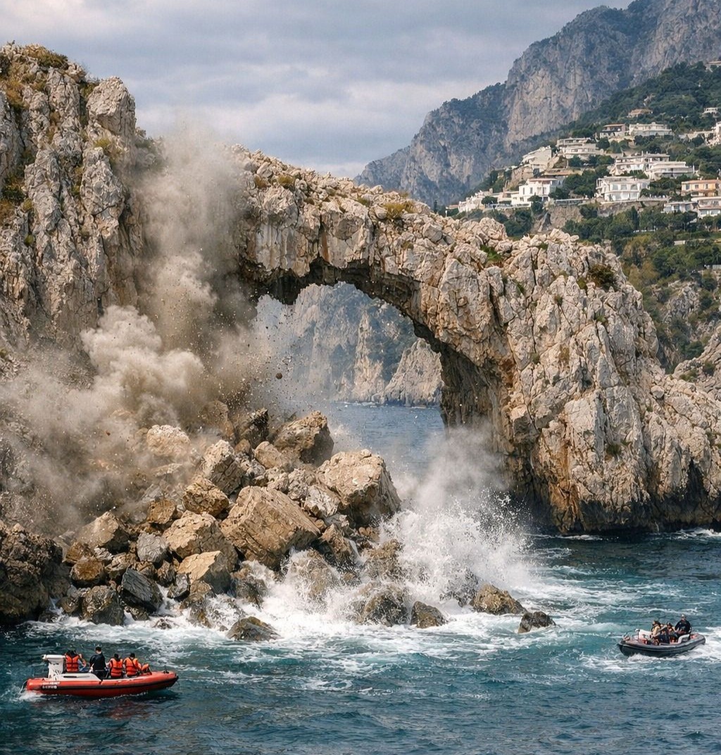 Valentine's Day storm destroys Italy's most romantic landmark