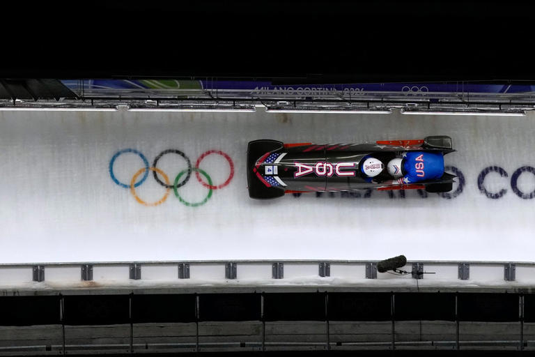Johannes Lochner leads German 2-man Olympic bobsled sweep, Frank Del ...