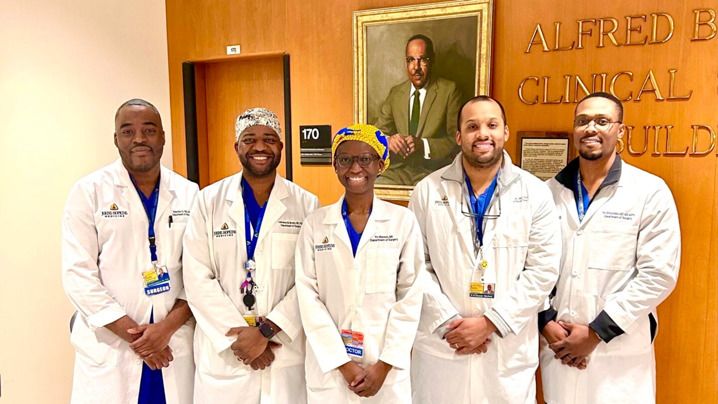 For the first time, five Black surgical residents are leading the way ...