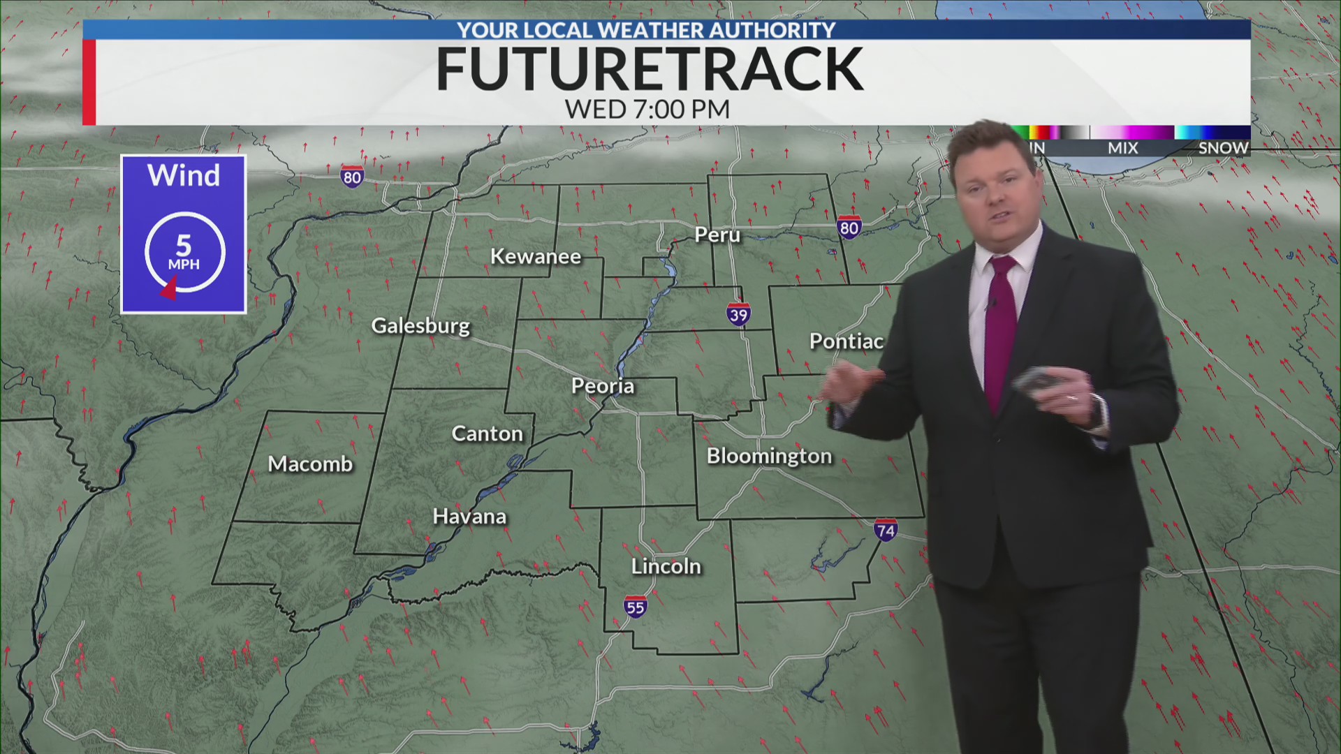 4 p.m. Tuesday, February 17 forecast