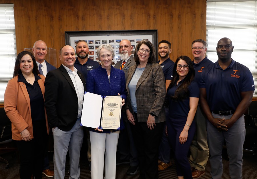 UTEP gets top state honor for being veteran friendly