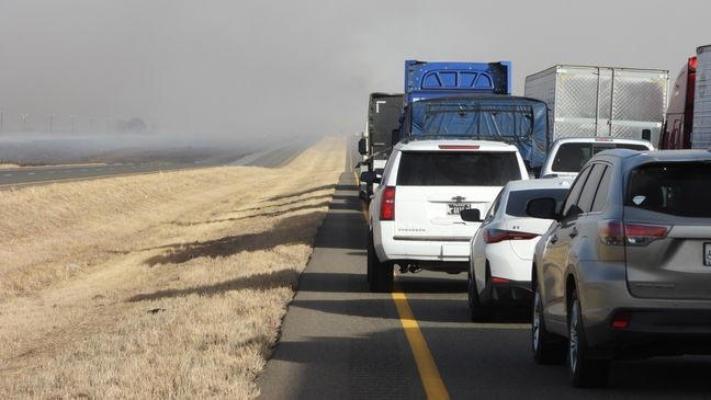 Multiple fires burning across Texas and Oklahoma Panhandles amid high winds