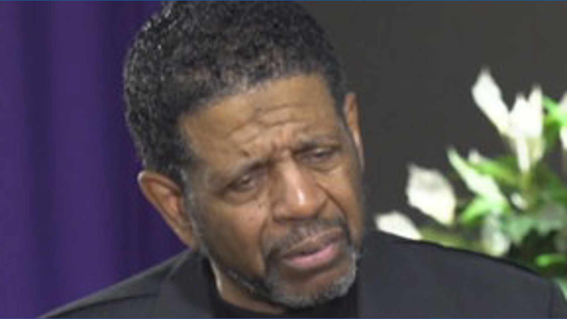 Bishop Richard Howell Jr. of Shiloh Temple in Minneapolis reacts to the ...