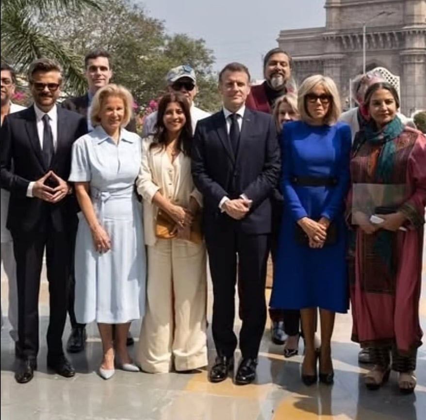 Ricky Kej meets Emmanuel Macron in Mumbai during India visit