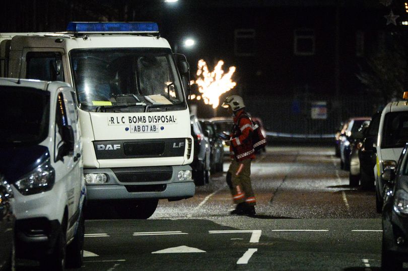 Bomb squad sent to street as police tape off area
