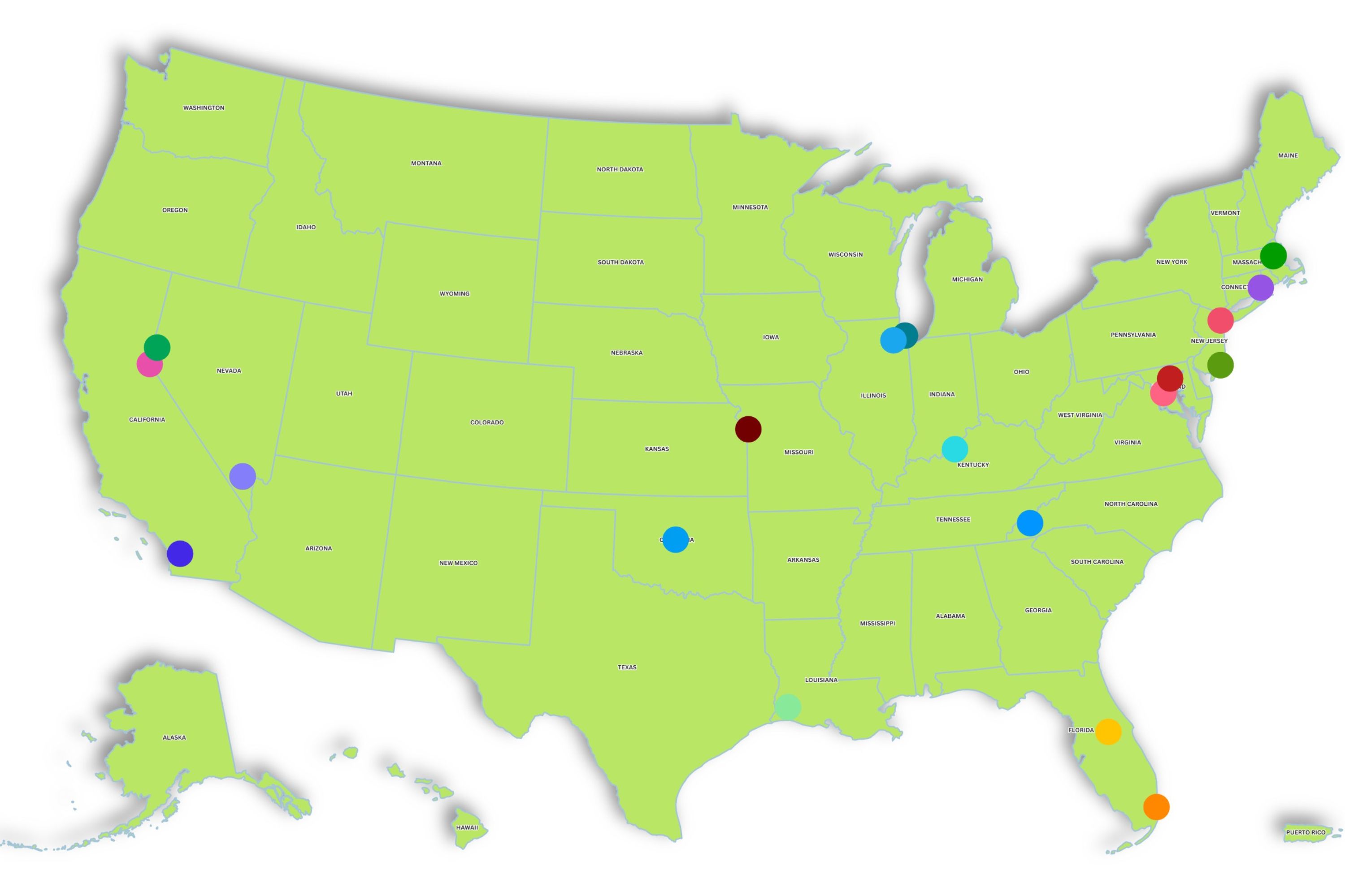 Map shows where all Gordon Ramsay's US restaurants are