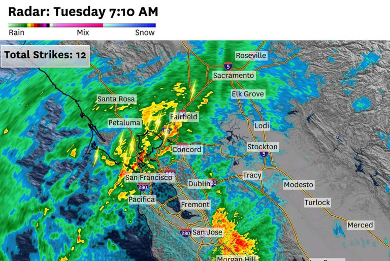 SF Bay Area pounded by storms, hail, snow. Here's when the worst will end