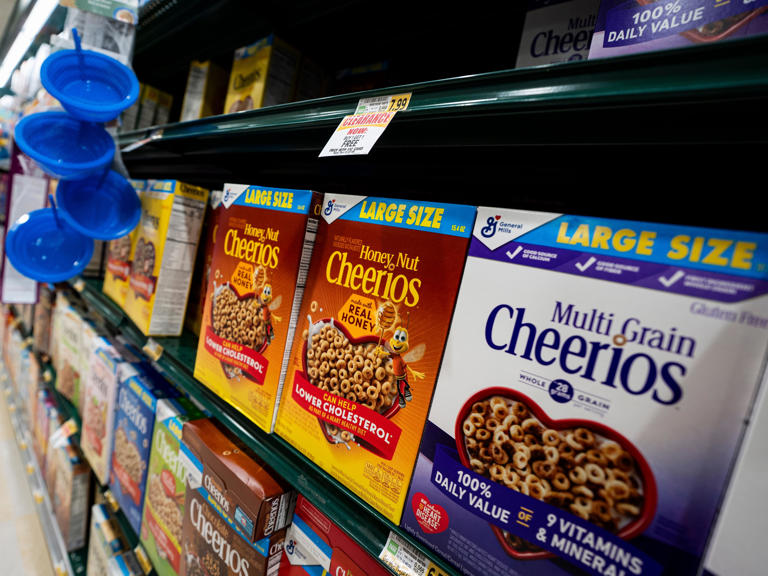 Food stocks tumble after General Mills warns of a weak consumer