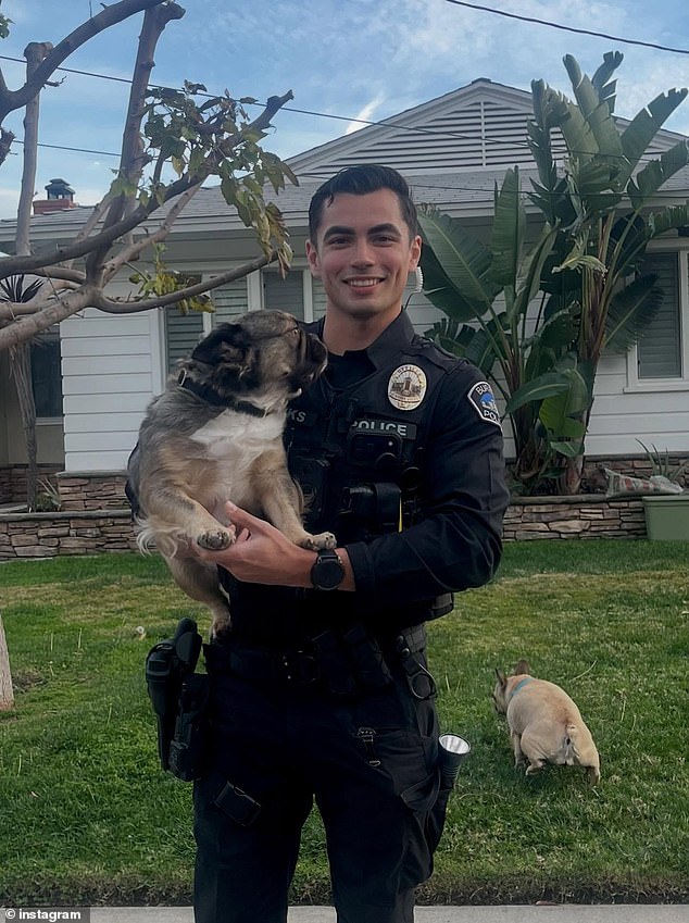 Hunky California cop sends hearts racing as he poses with French ...