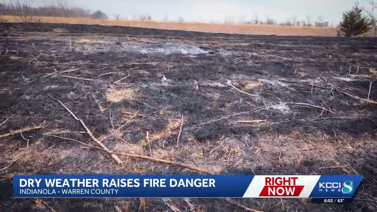 Iowa burn bans expand as fire risk rises during unusually dry February