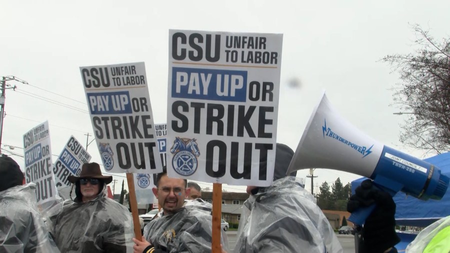 A slap in the face: Fresno State employees strike, claiming CSU cut ...