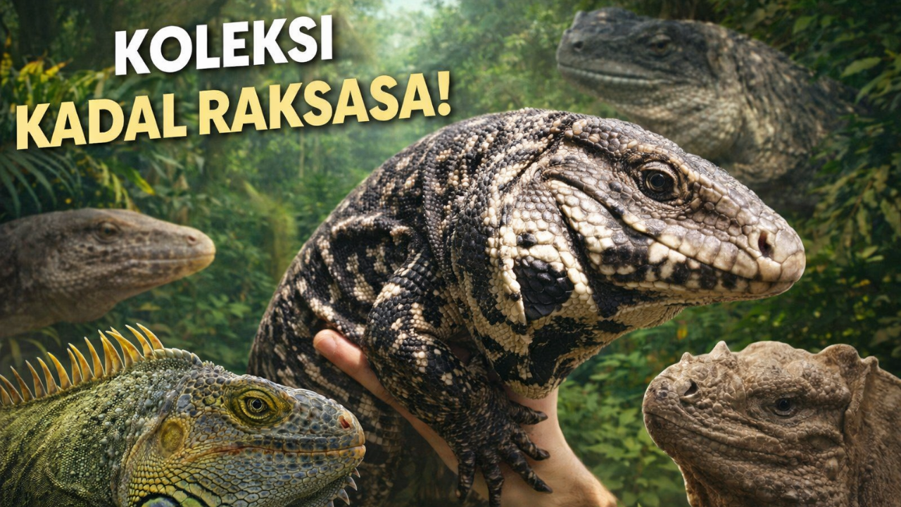 Pernahkah Anda melihat koleksi kadal dan dinosaurus besar selengkap ini