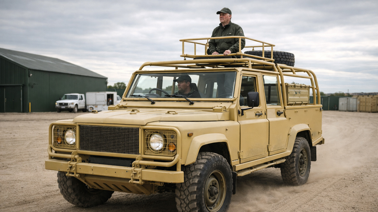 Should Collins Farm buy a military vehicle?