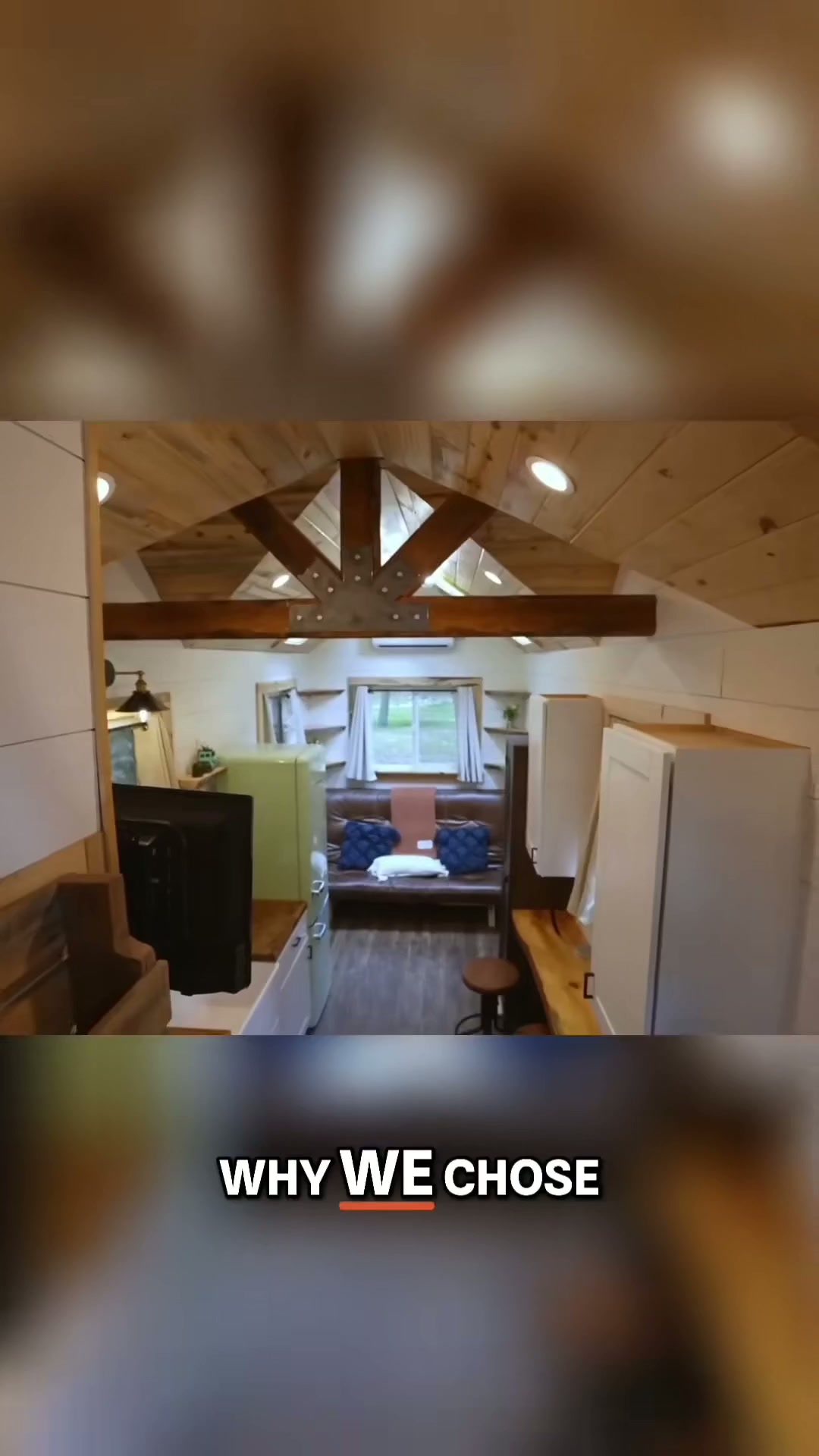 Brilliant tiny home with wheels — spiraled staircase!