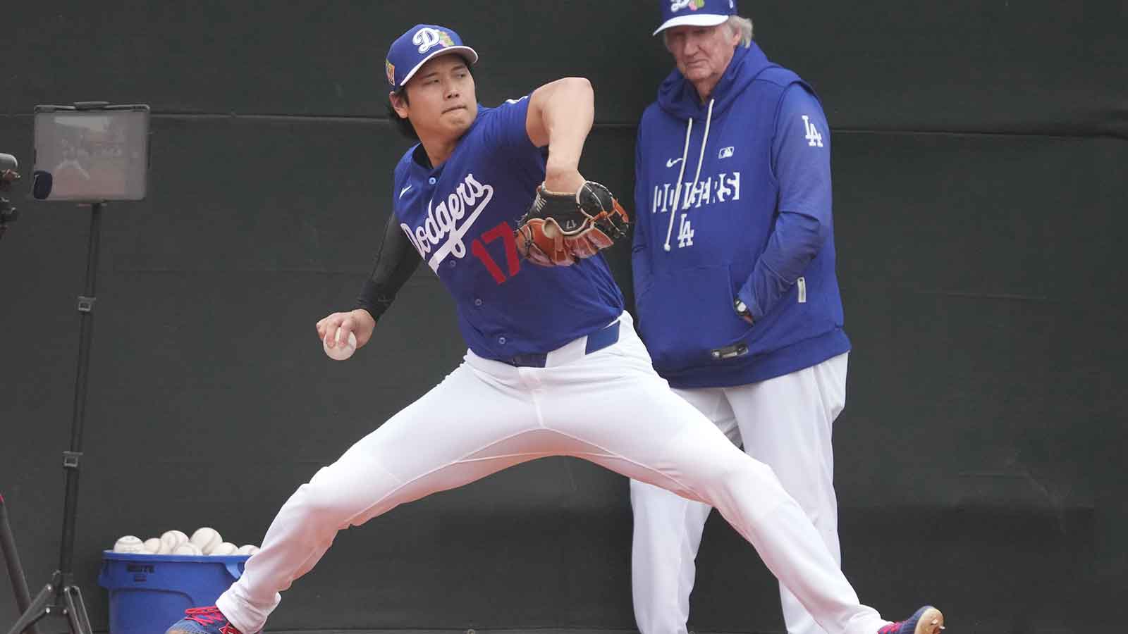 Shohei Ohtani’s arm already firing on all cylinders at Dodgers spring ...