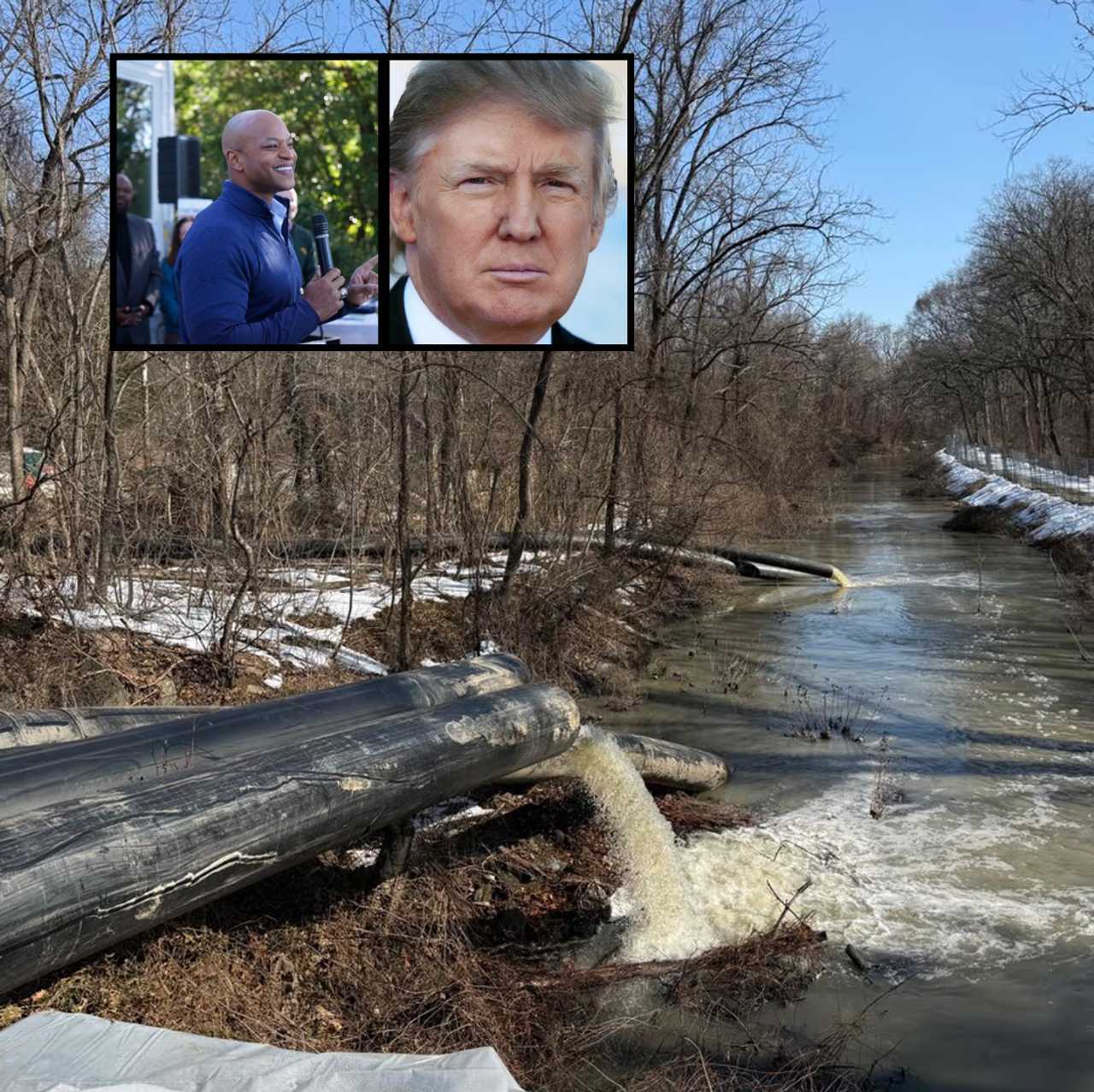 Trump backtracks on Potomac sewage spill, tells officials to 'call me ...
