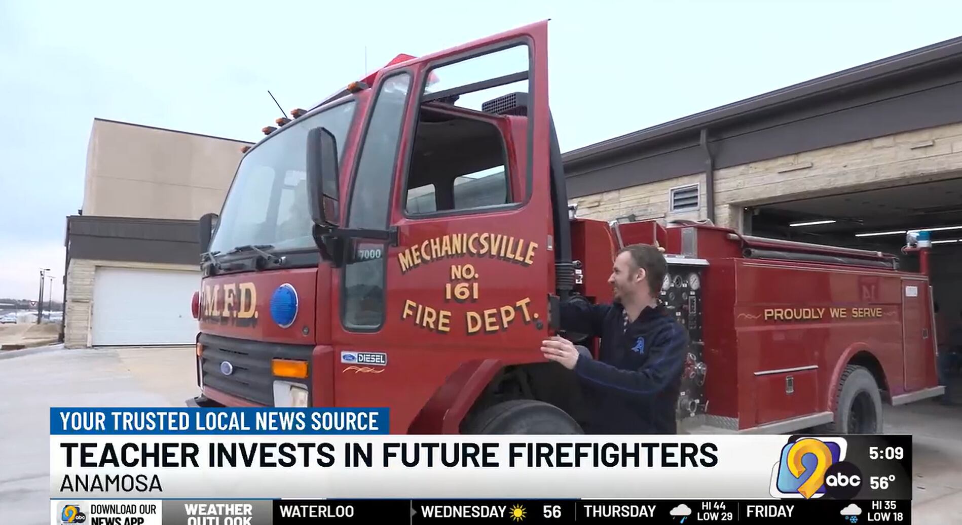 Anamosa teacher buys retired fire truck to train next generation of ...