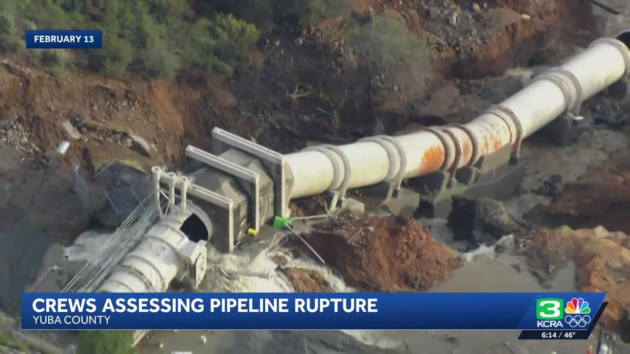 Yuba Water Agency begins to assess damage from pipe rupture at New ...