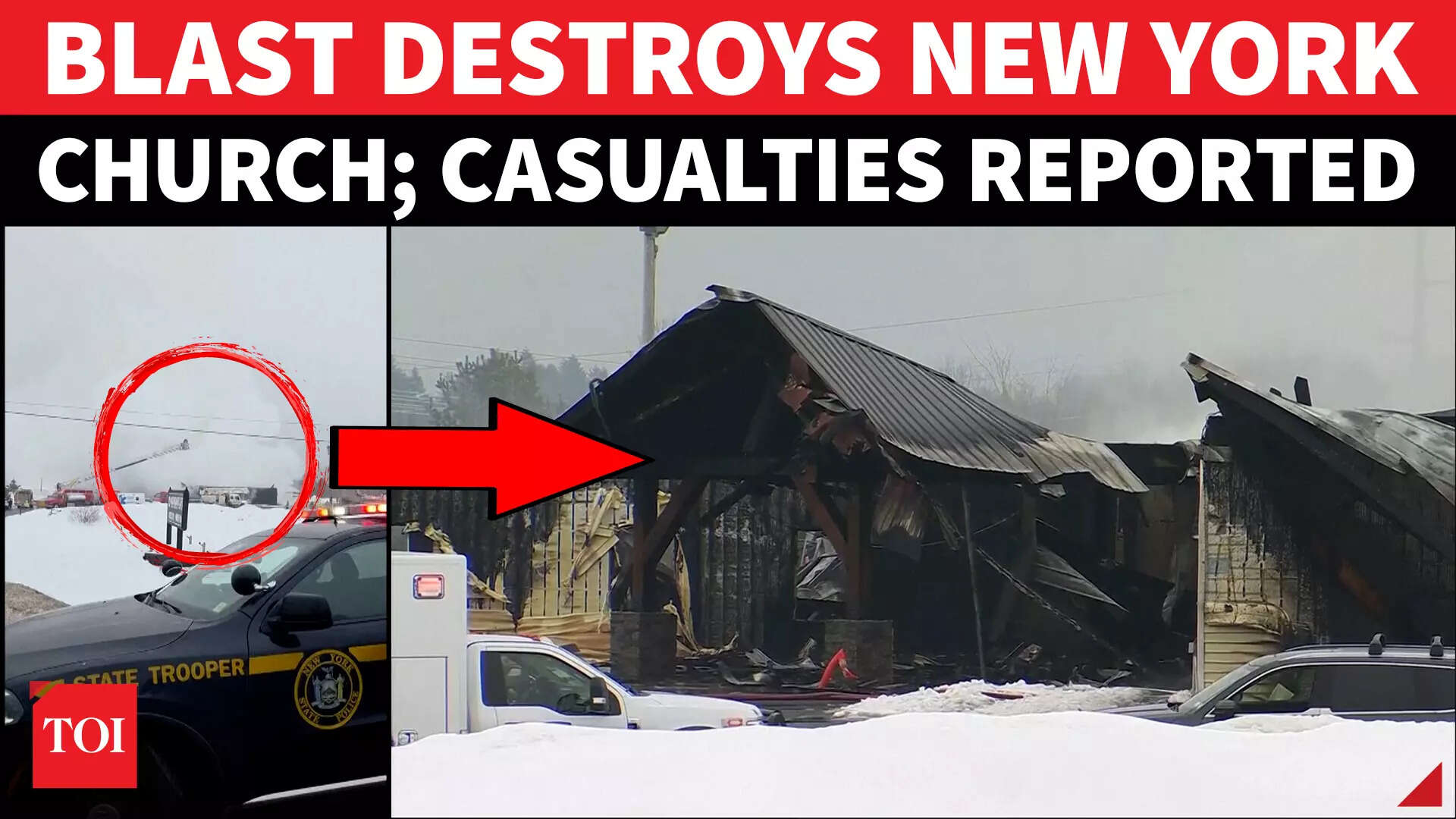 Powerful explosion rocks New York; Abundant Life Church destroyed ...