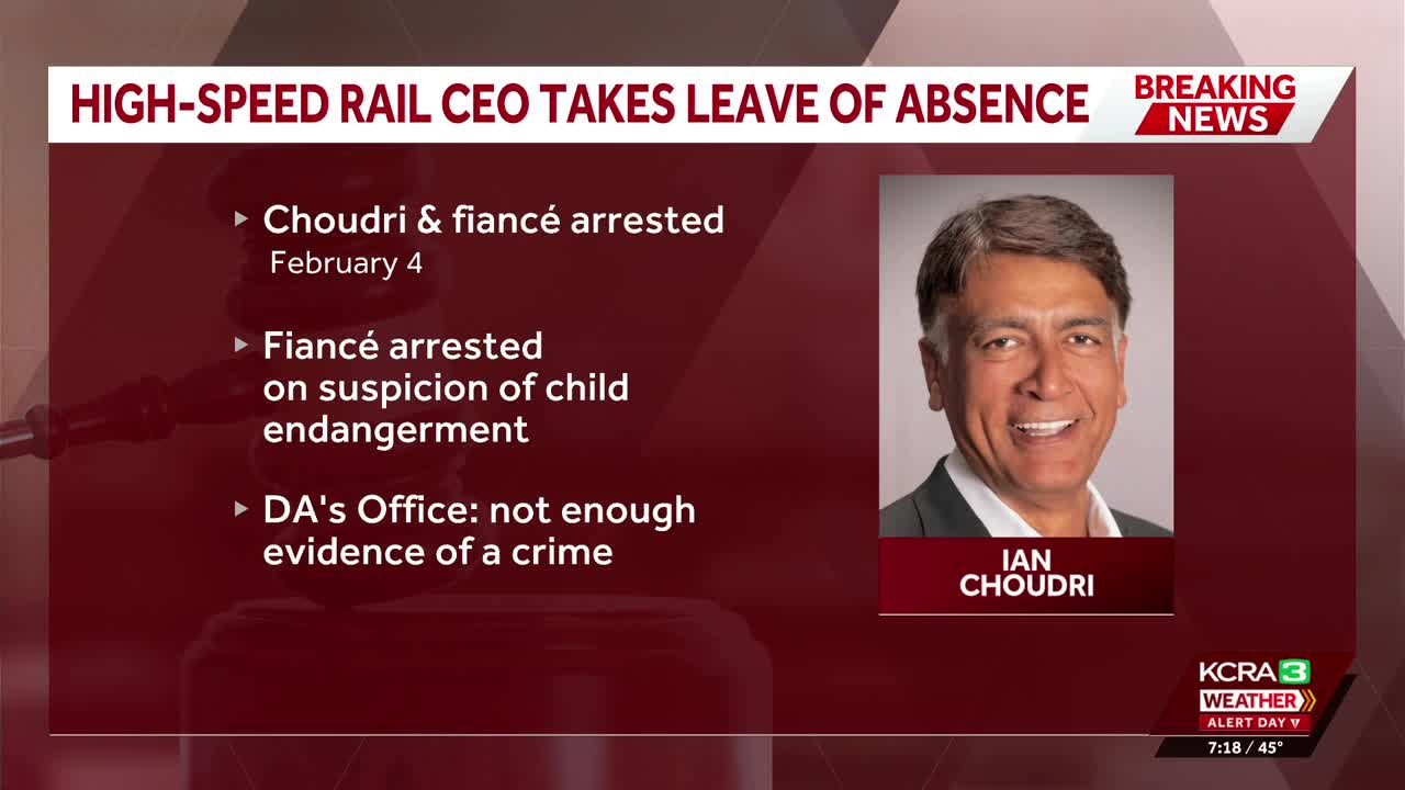 High-speed rail CEO Ian Choudri to take leave of absence after arrest