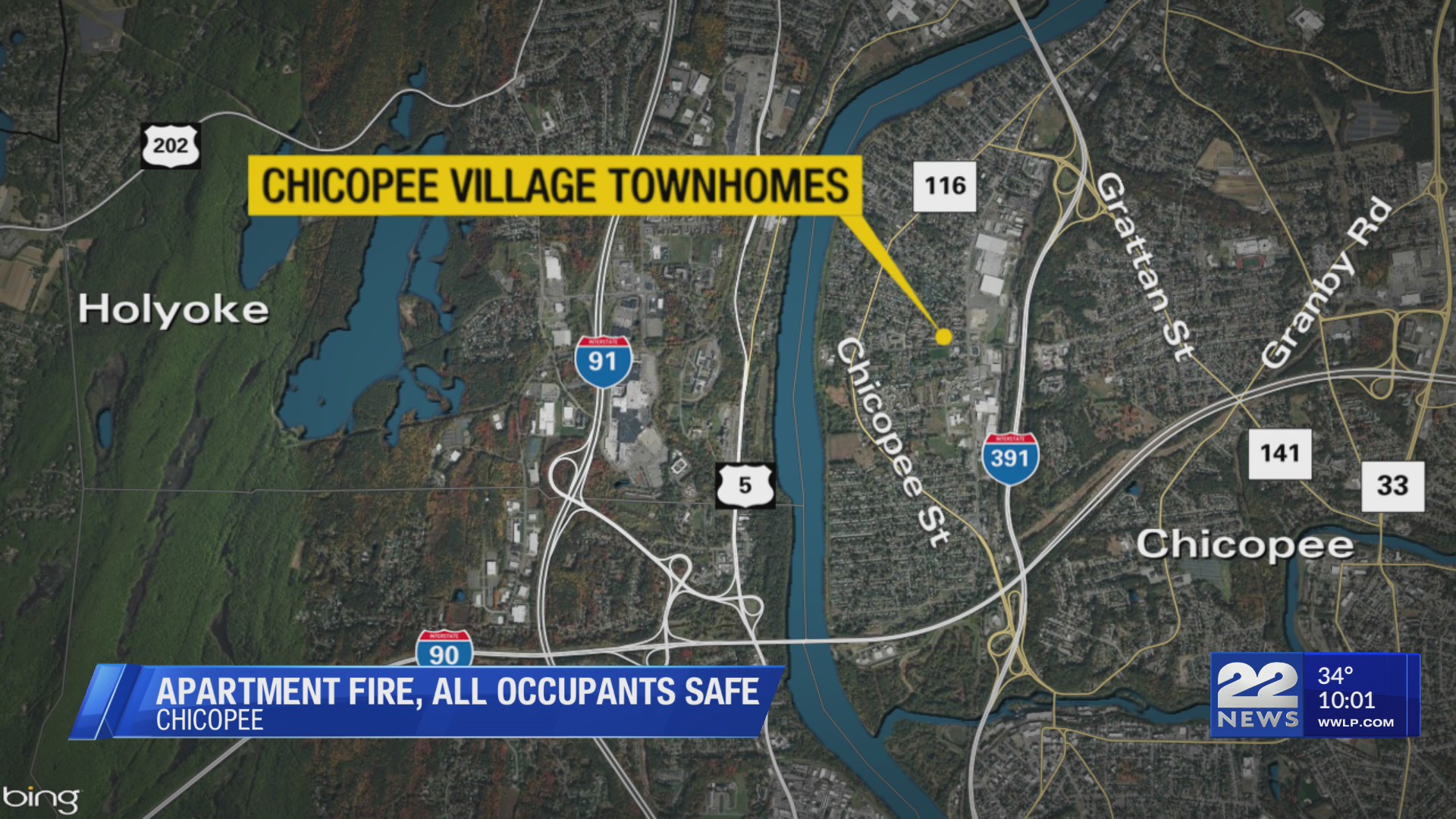 Chicopee crews put out apartment fire on Southern Drive