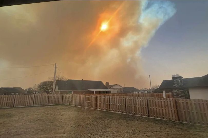Urgent evacuations begin as Oklahoma wildfire burns across 15,000 acres