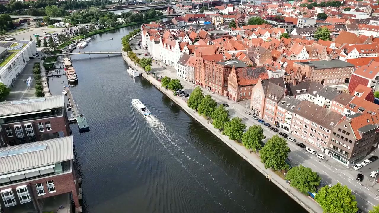 Lübeck, Germany: Drone tour of Hanseatic glory