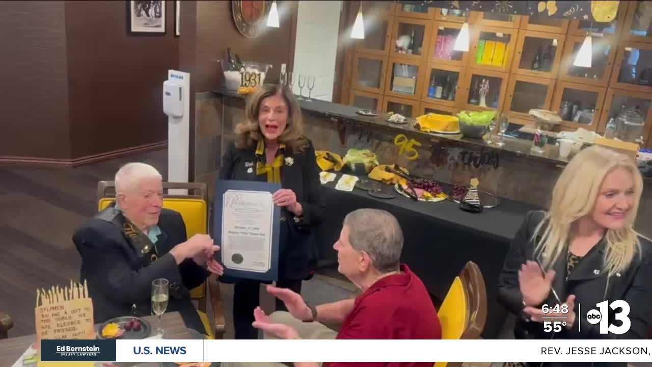 Las Vegas Holocaust survivor Stephen Nasser celebrates 95th birthday