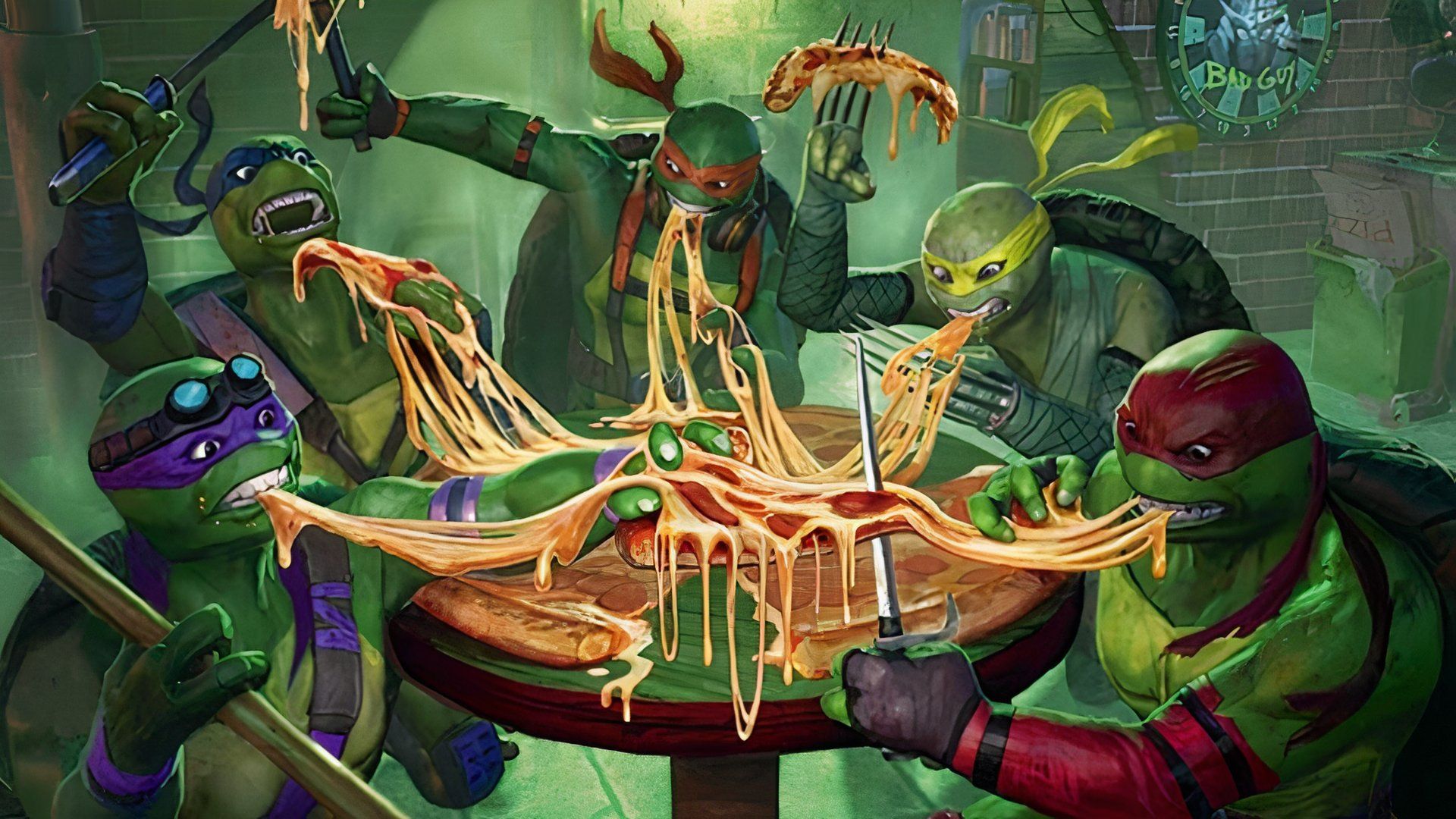 TMNT MTG co-op turtle-up set lets 2-4 players fight bosses together