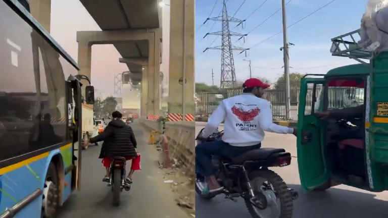 Delhi Police arrests 22-year-old biker for opening doors of moving ...