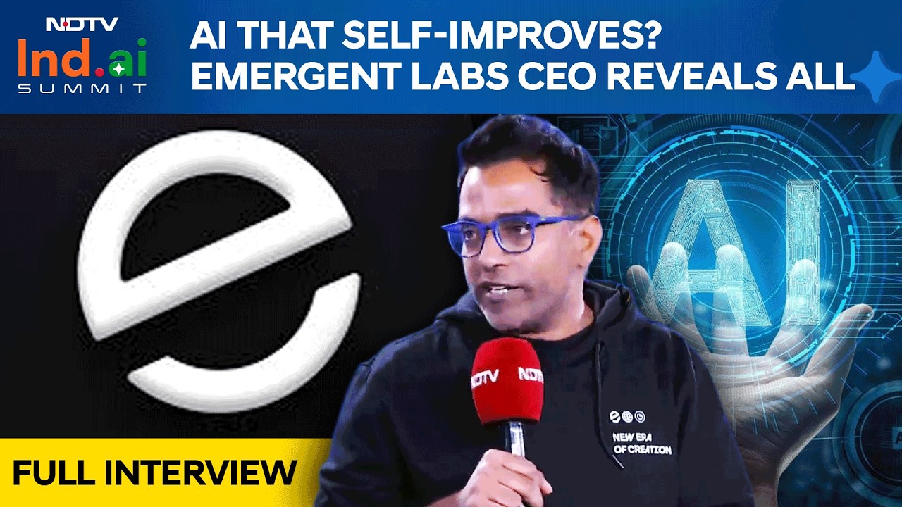 Emergent Labs AI | NDTV India.AI Summit: Mukund Jha, CEO of Emergent ...
