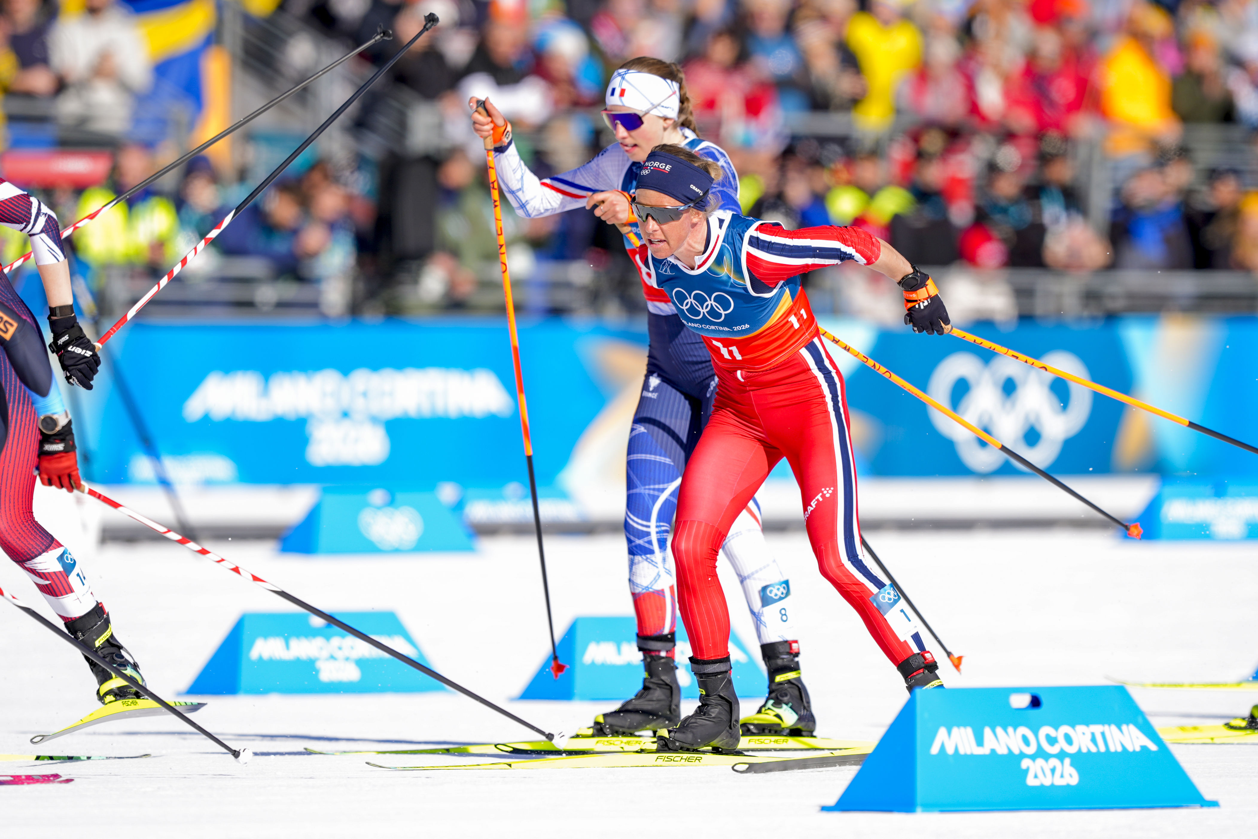 Medaljen glapp for Slind og Drivenes på OL-lagsprinten etter spurtdrama ...