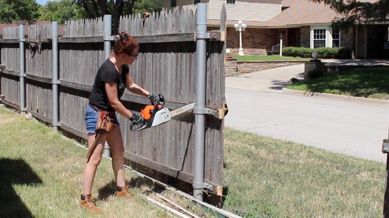 Build a board on board cedar fence step by step