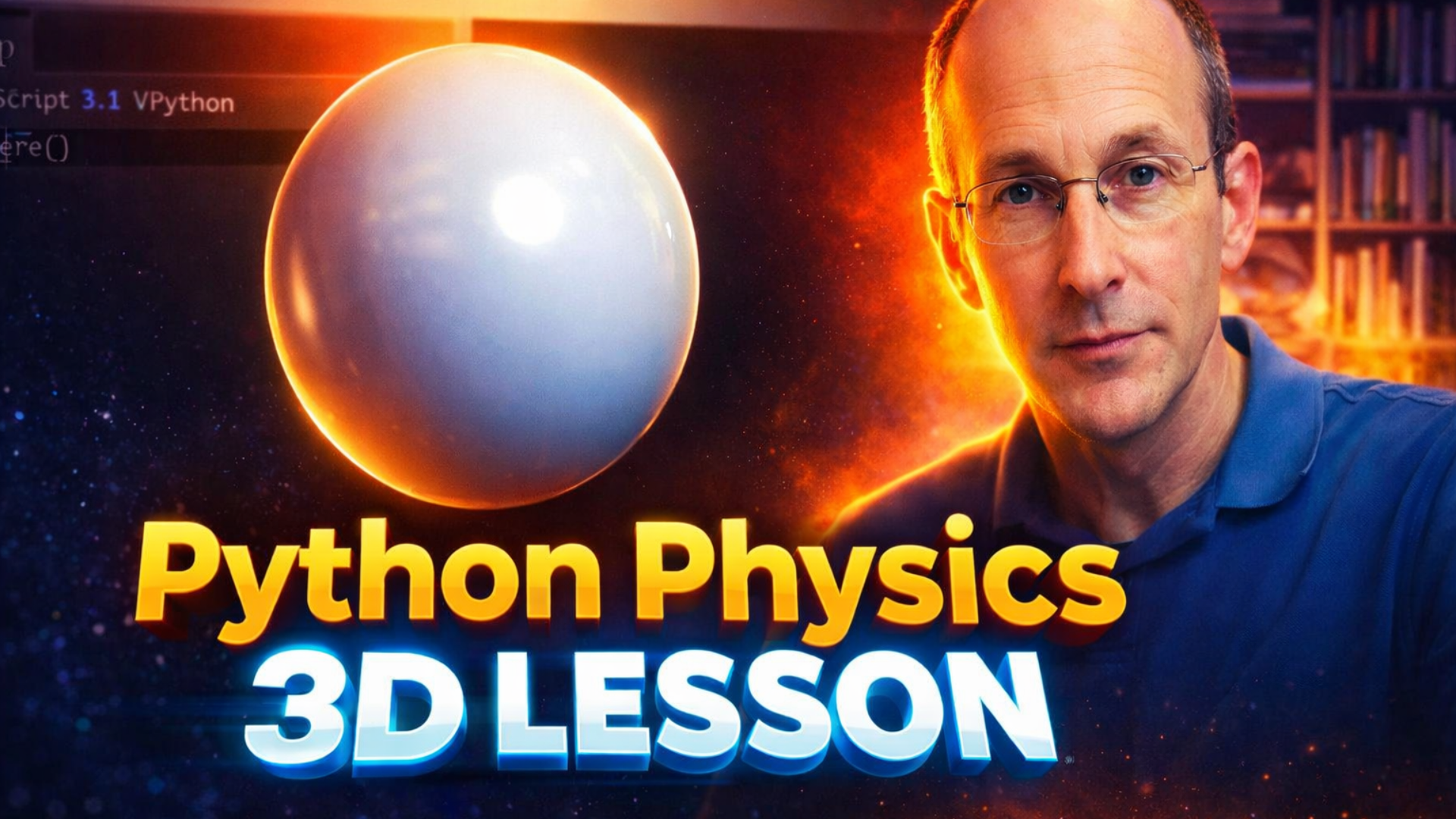 Learn 3D object modeling and projectile motion with Python lesson 4