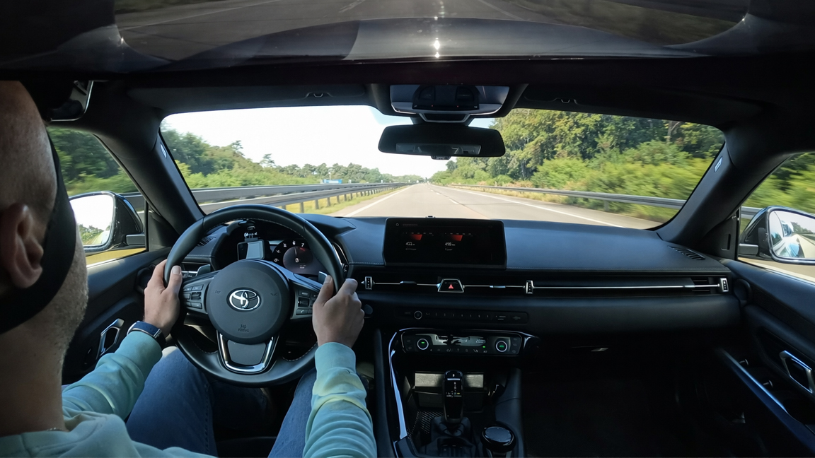 Toyota Supra Turbo potenziata: prova estrema in Autobahn