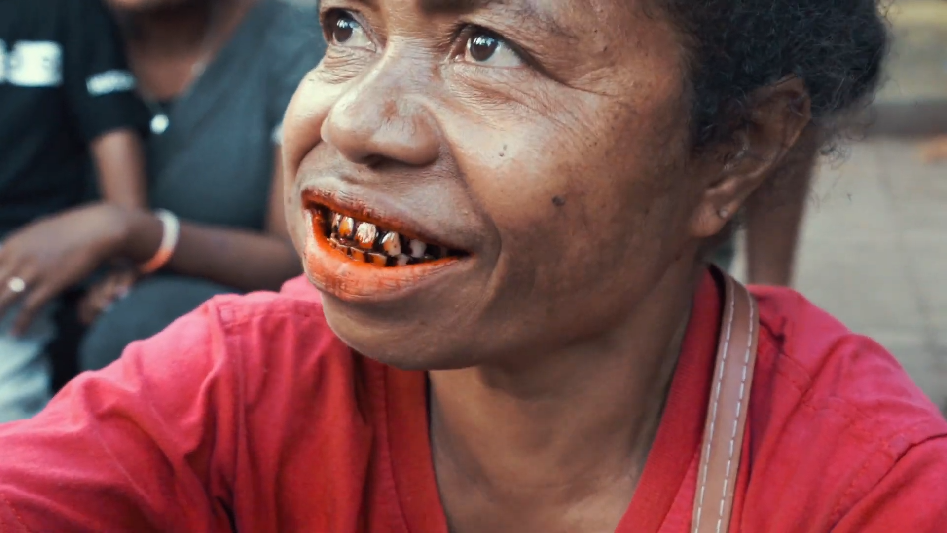 Chewing betel nuts in Indonesia - watch what it does to you