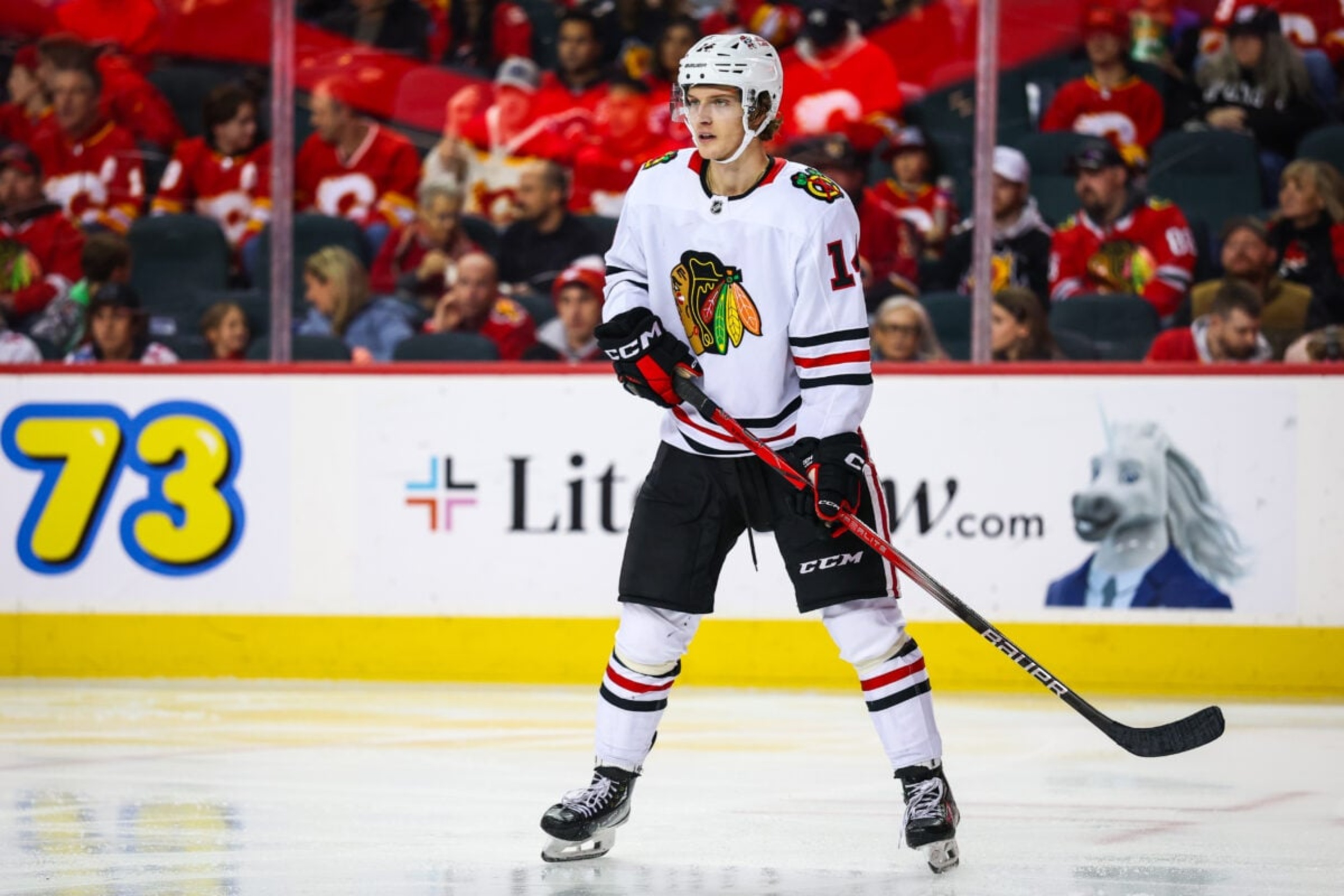 Suggested trade sees Flames land struggling Blackhawks defender in ...
