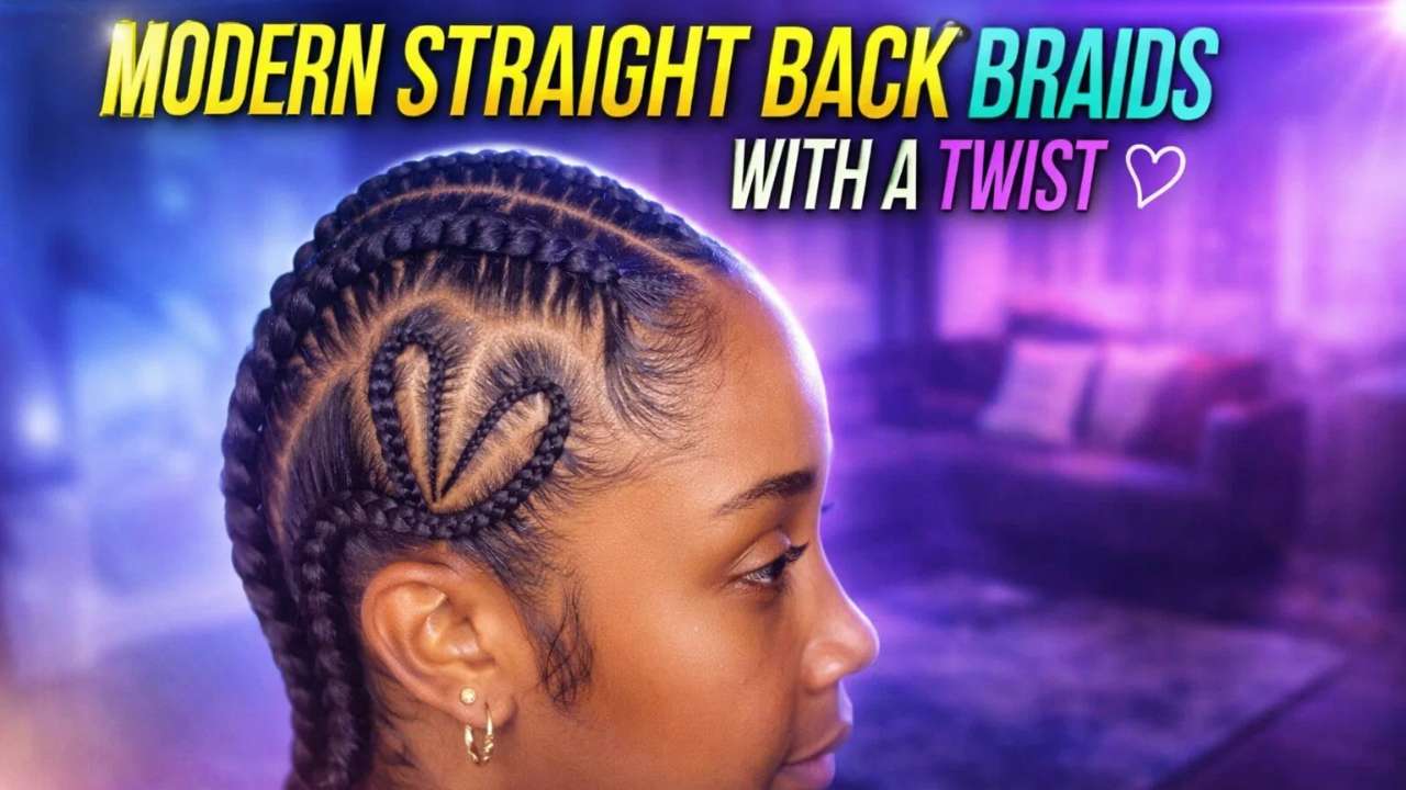 Modern straight back braids with a twist: Fresh takes on classic styles